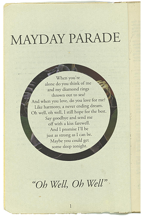Mayday Parade Oh Well Oh Well Lyrics