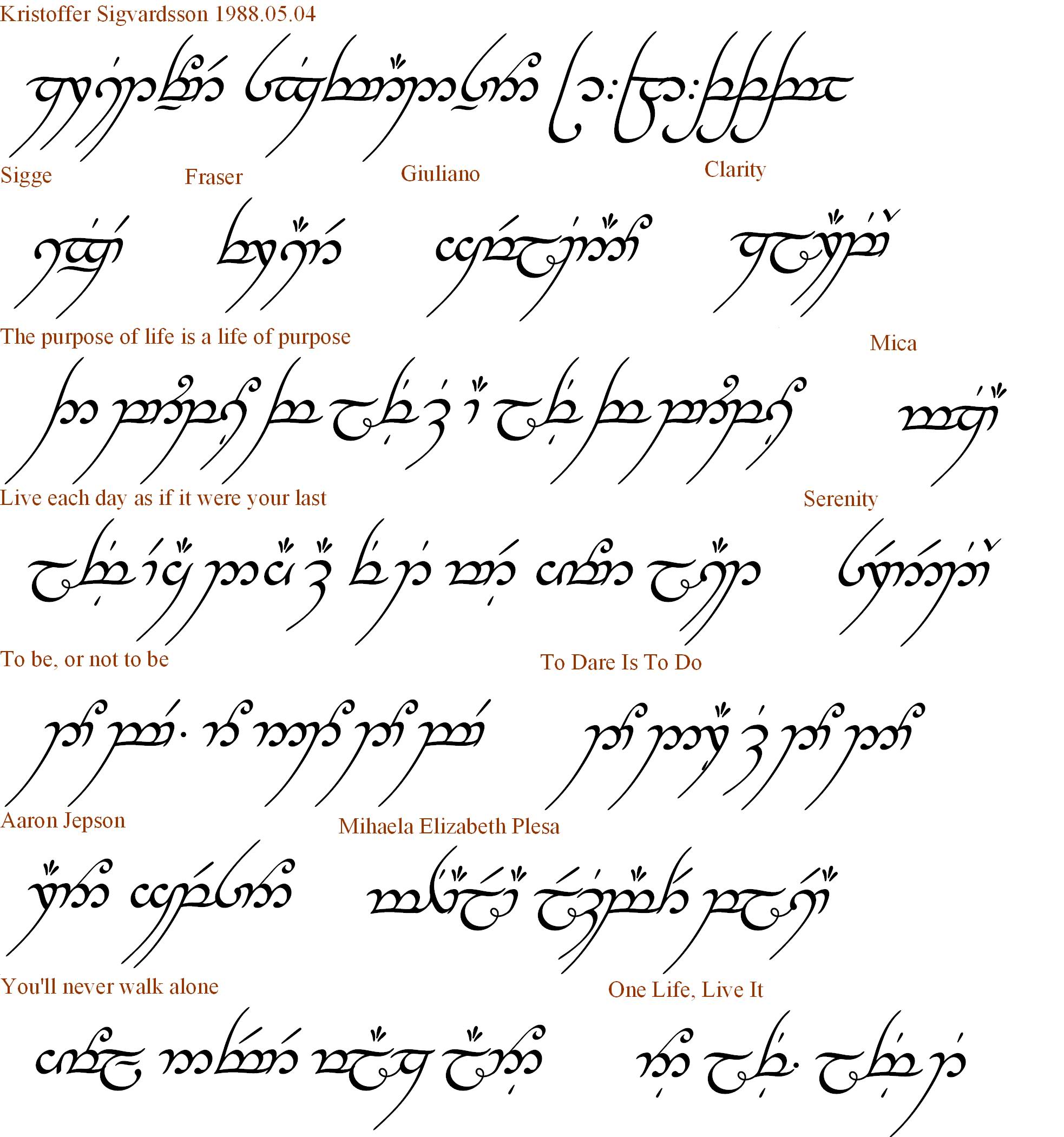 Elvish Quotes QuotesGram