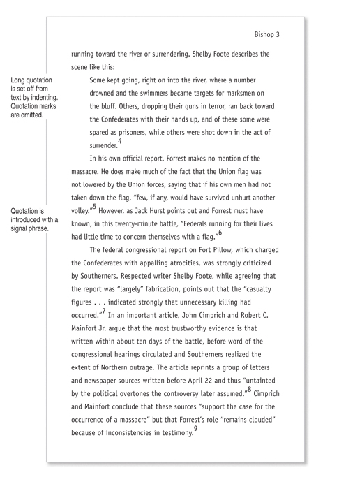 Chicago Style Block Quotes Example QuotesGram