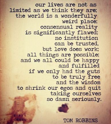 Tom Robbins Love Quotes Poster. QuotesGram