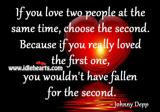 Quotes About Loving Two People At Same Time. QuotesGram
