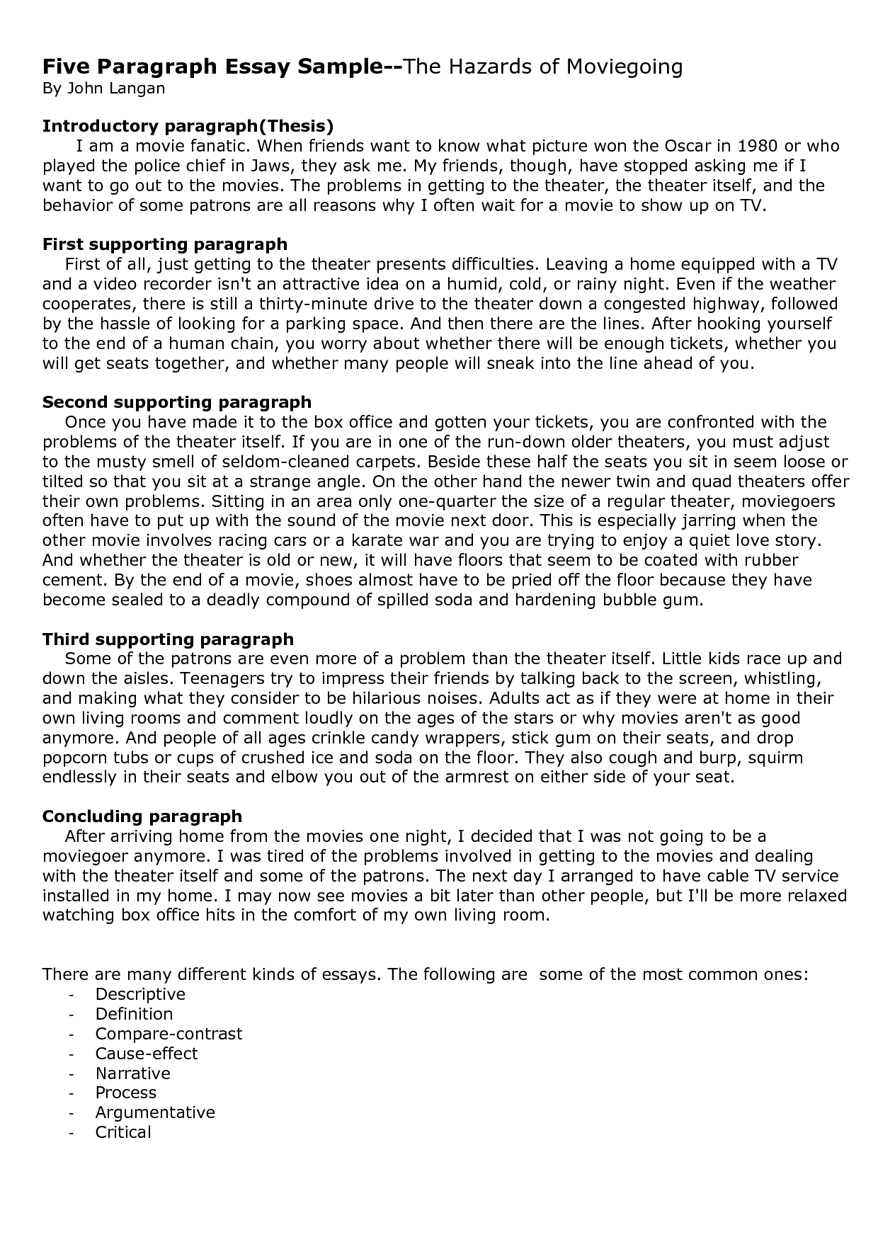 5 Paragraph Essay Example On Quotes QuotesGram